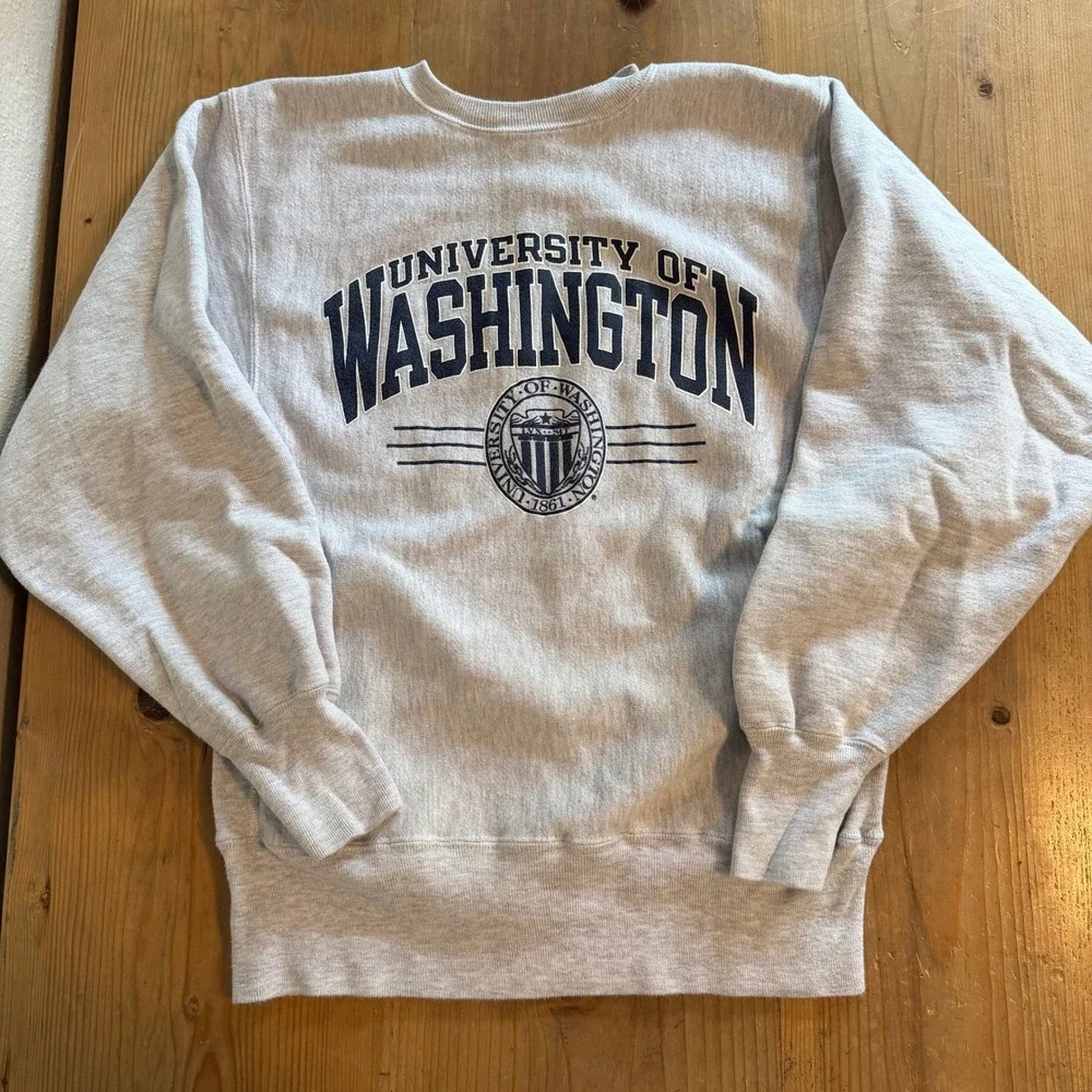 Champion | Shirts | Vintage University Of Washington Champion Reverse ...